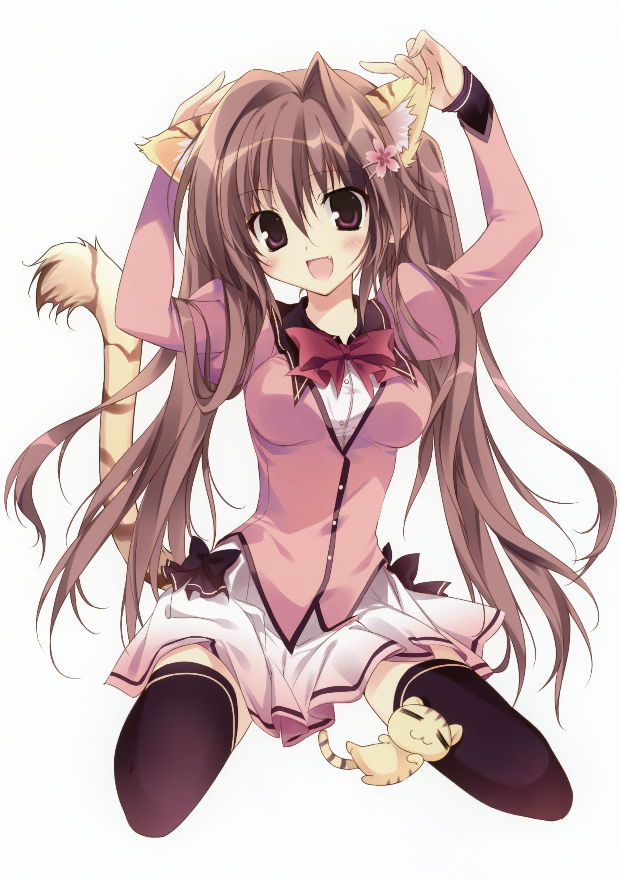 toranoana karory animal ears seifuku tail thighhighs | #320073 | yande.re